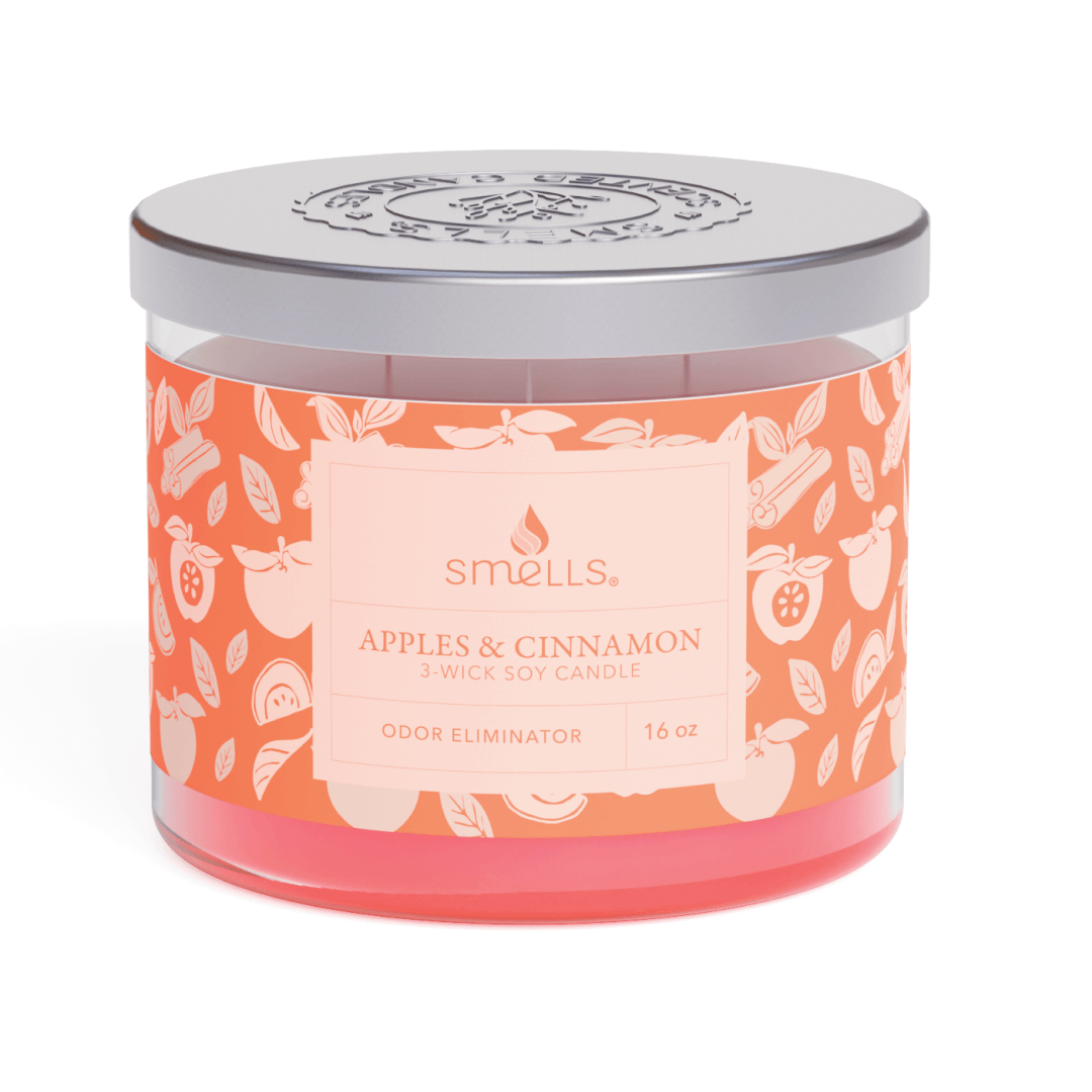 Apple Cinnamon 3-Wick Scented Candle, 16 oz | Smells