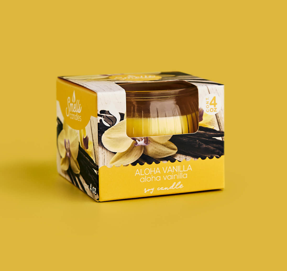 Aloha Vanilla Single Wick Scented Candle, 4 oz | Smells