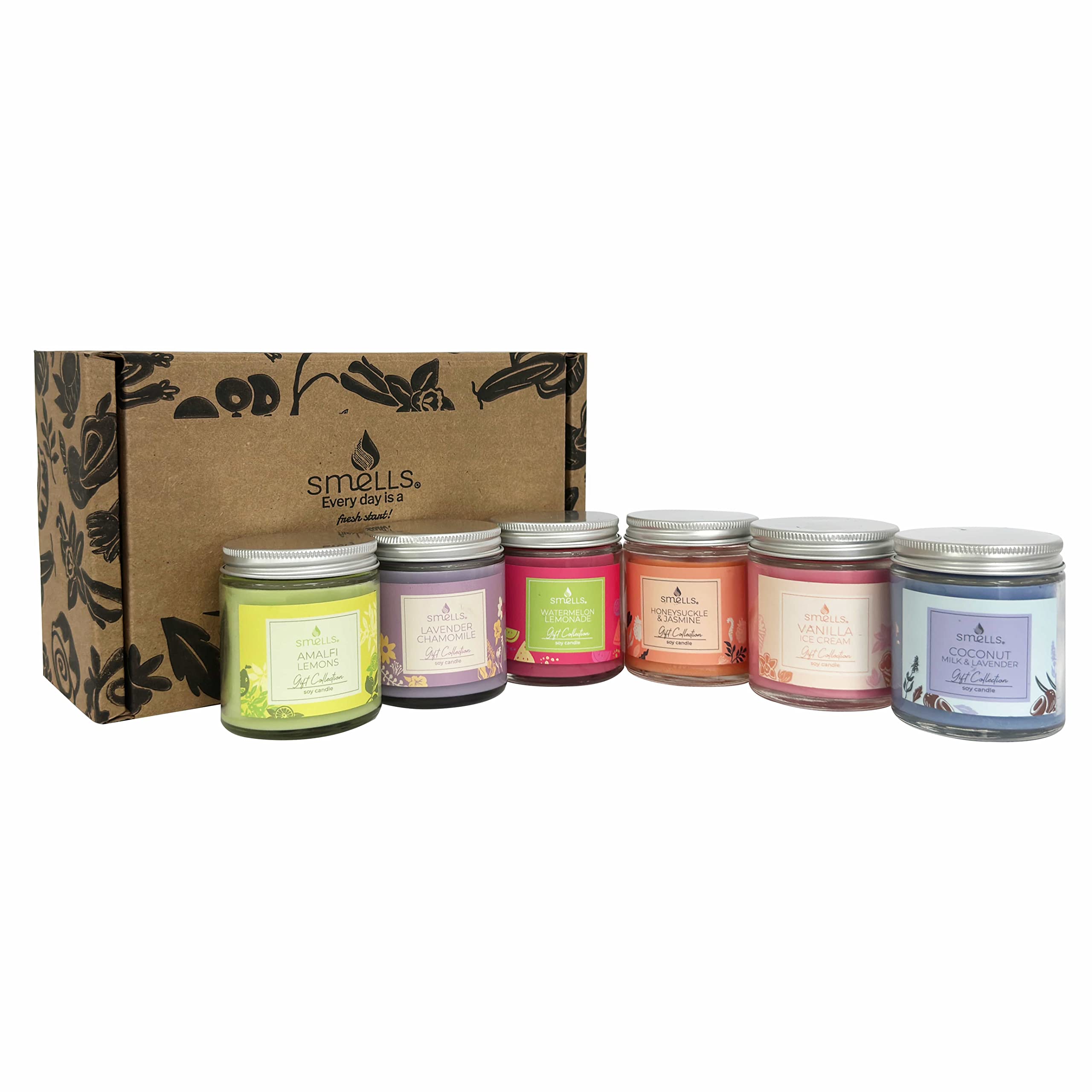Celebration Gift Pack, 6 Sweet 4 oz Scented Candles Included | Smells